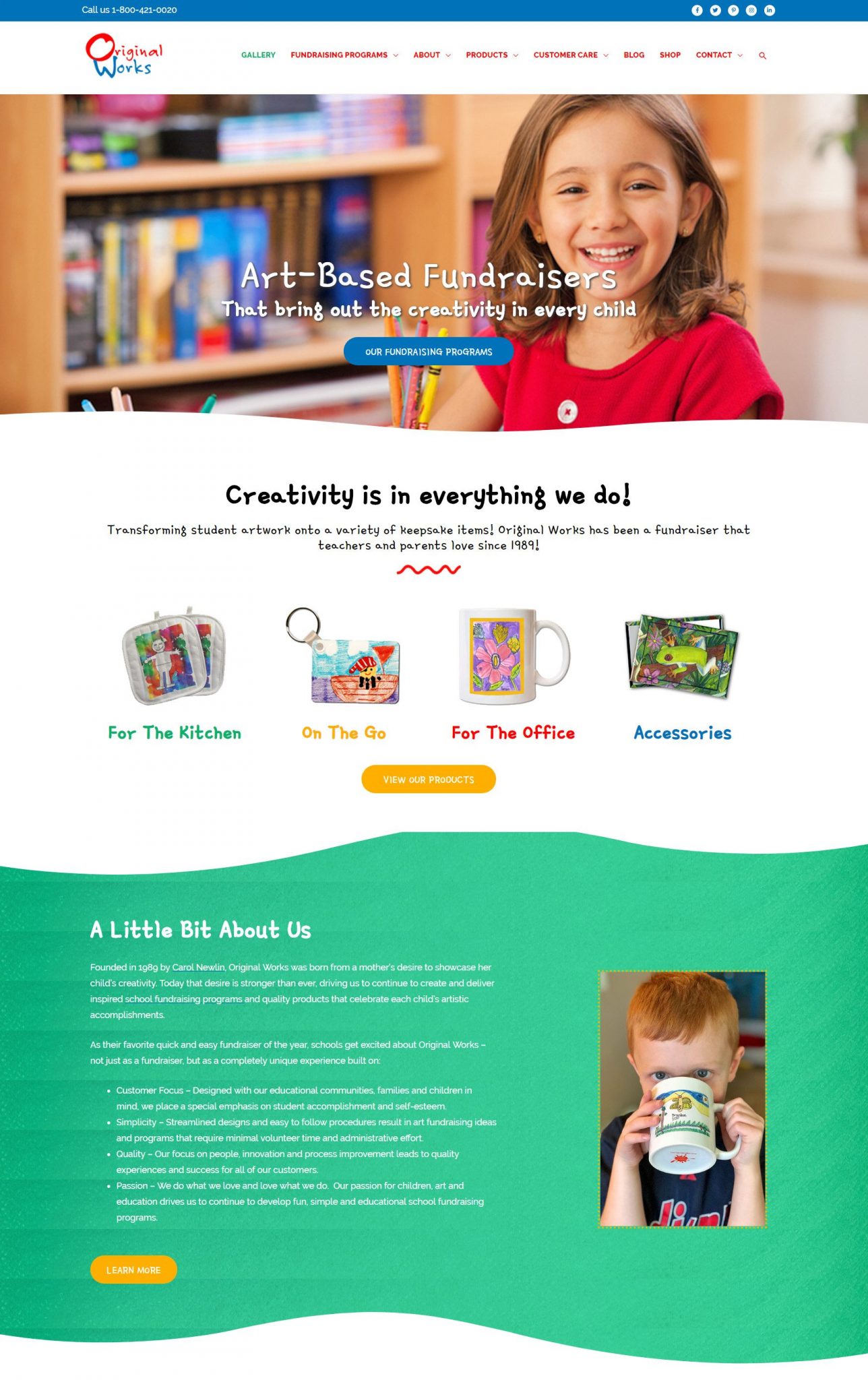 Fun Looking Back: 30 Years Of Original Works Website Designs!